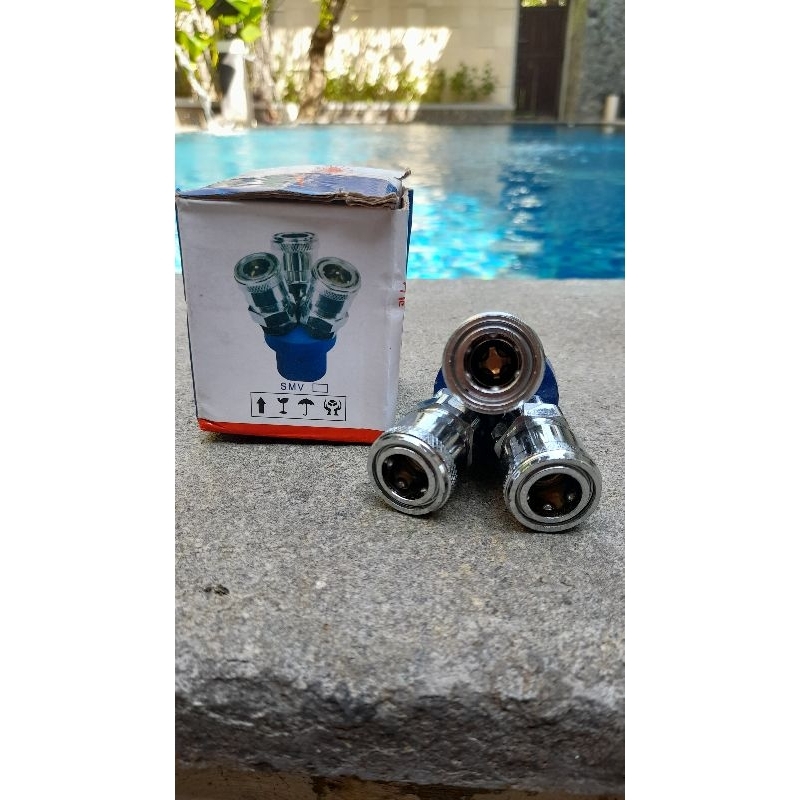 Jual Quick Coupler Double & Triple (Sambungan Selang Angin) / Connector ...