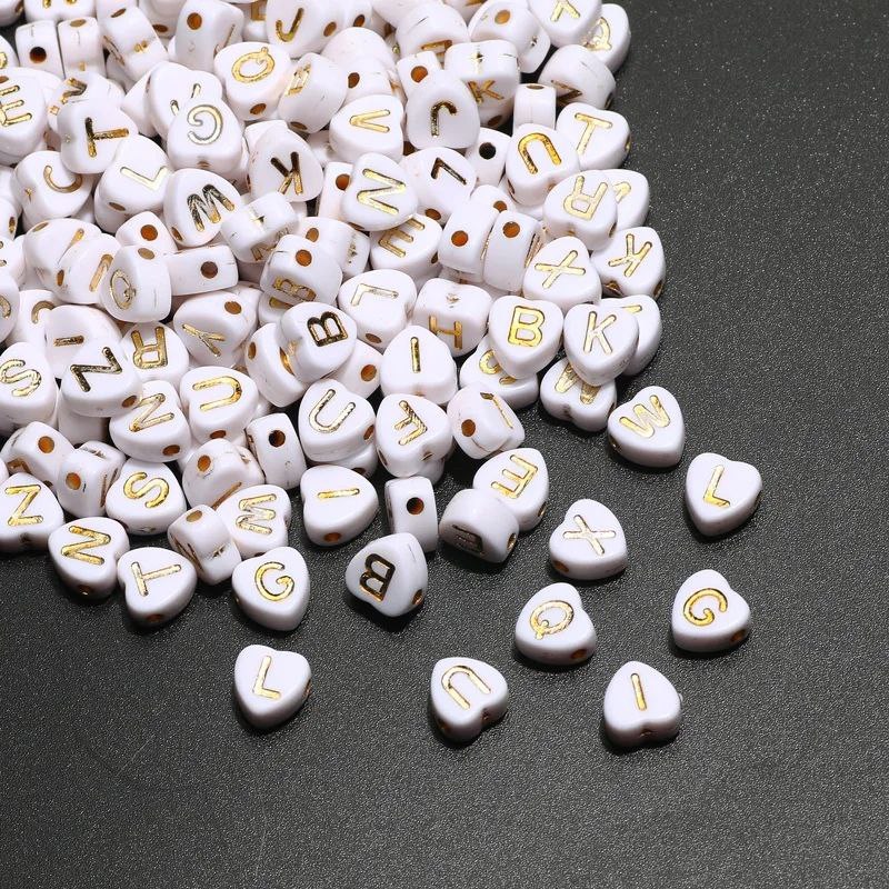 Jual [Pilih HURUF] Abjad LOVE PUTIH tulisan GOLD alphabet alfabet pipih ...