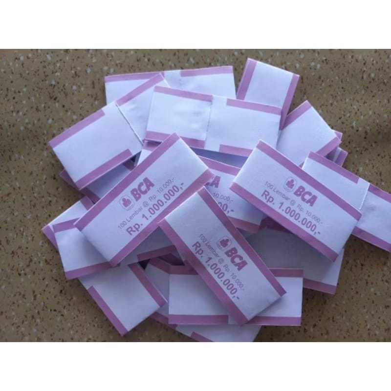 Jual SABUK UANG / BAN UANG 10 RIBU BRI, BNI, BCA, MANDIRI, BSI, BI (ISI ...