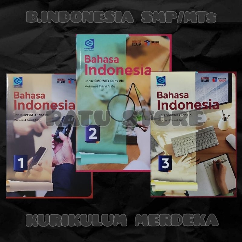Jual Buku Kurikulum Merdeka Bahasa Indonesia SMP Kelas 7 8 9 VII VIII IX 1 2 3 Original Penerbit ...