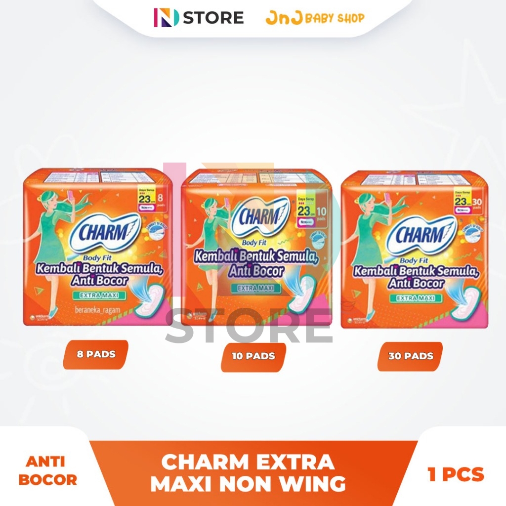 Jual Charm Extra Maxi Non Wings isi 8/10/30 Pads (1 Pcs/pack) | Shopee ...