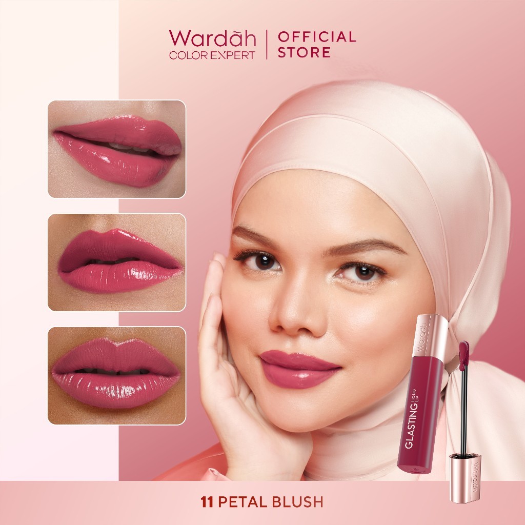 Jual [NEW SHADE!] Wardah Glasting Liquid Lip - Hi - Pigmented Glass Color Transferproof - Lip ...