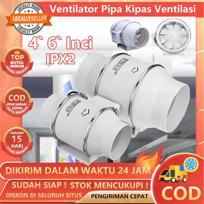 Jual 4 "6" 8 "kipas angin dinding / Blower Angin / Kipas Angin Buang ...