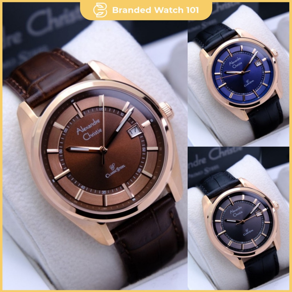 Jual ORIGINAL Jam Tangan Pria & Wanita Alexandre Christie AC 8694 ...