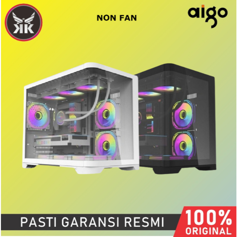 Jual AIGO ARC 1 CURVE M-ATX PC CASING - NON FAN | Shopee Indonesia
