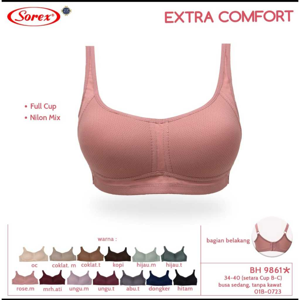 Jual 1 BRA SOREX 9861 - BH Cup BESAR 34~40 Setara Cup B-C - Busa Sedang ...