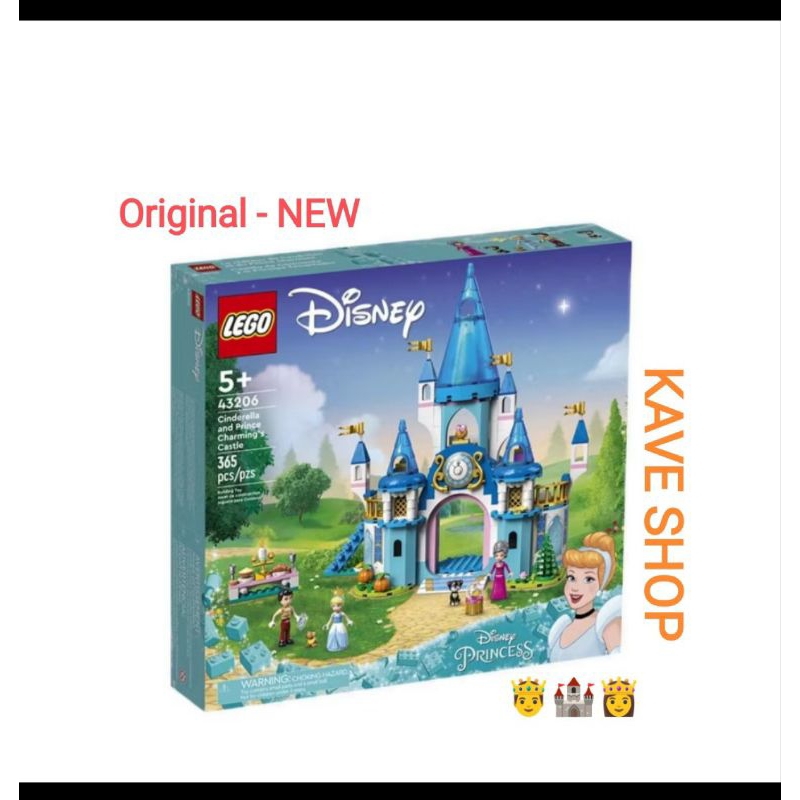 Jual LEGO 43206 Disney : Cinderella and Charming's Prince Castle ...