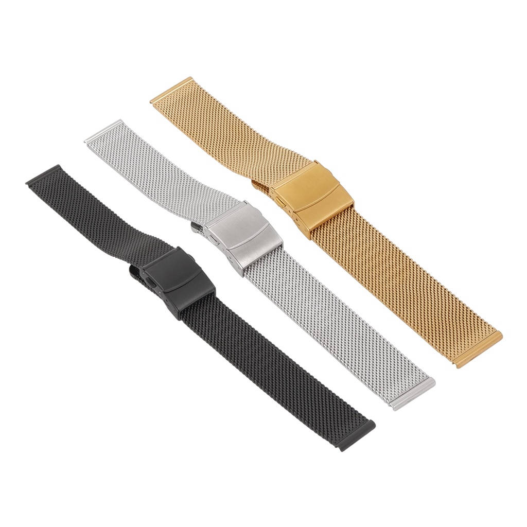 Jual Stainless Steel Strap Rantai Pasir Band Besi Stanlis Jam Tangan ...