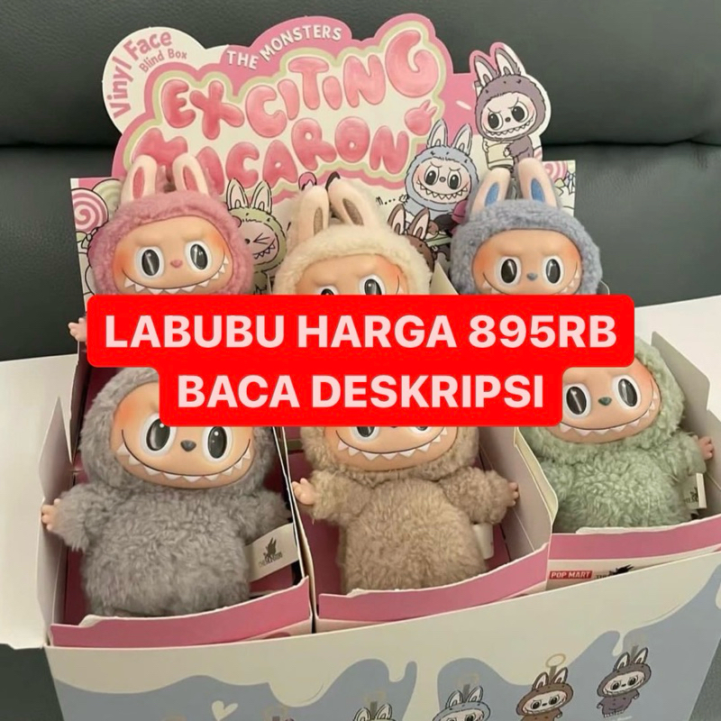 Jual labubu popmart sealed unsealed soymilk sea salt blue white HARGA ...