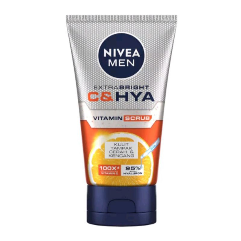 Jual NIVEA MEN Extra Bright C&HYA Vitamin Scrub 100ml | Shopee Indonesia