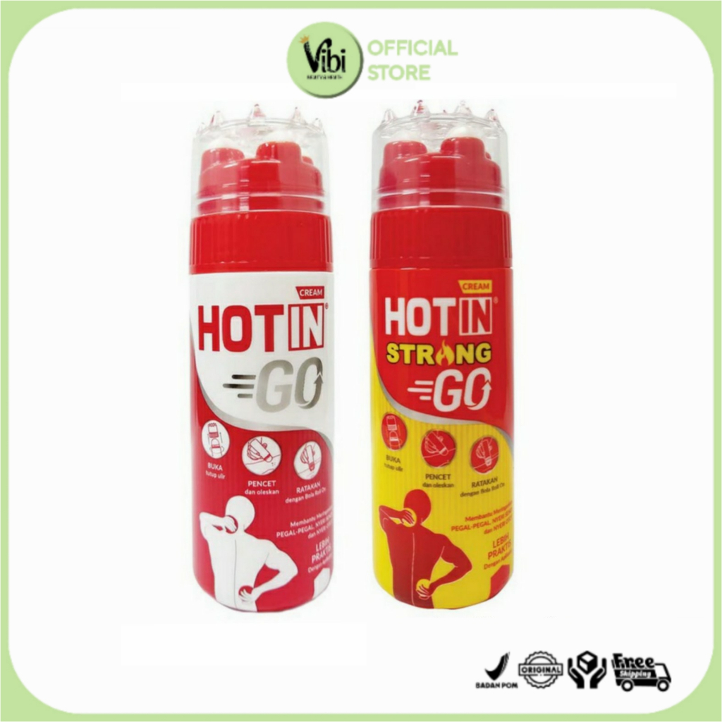 Jual Hot In Go Roll On Hot In Cream With Aplikator Pijat 50gr/100gr ...