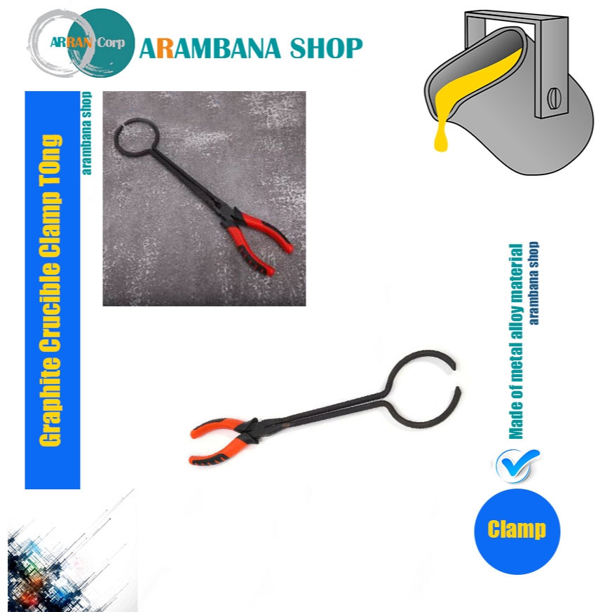 Jual Graphite crucible tong for furnace torch melting with flask tongs ...