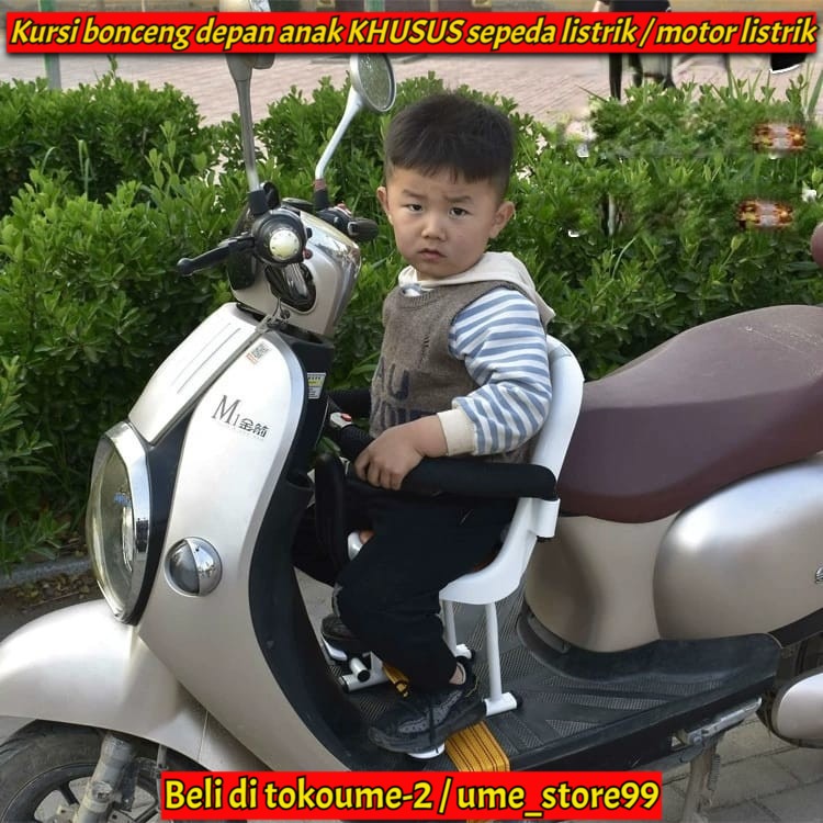 Jual KURSI BONCENGAN ANAK DEPAN DI MOTOR SEPEDA LISTRIK / KURSI ANAK ...