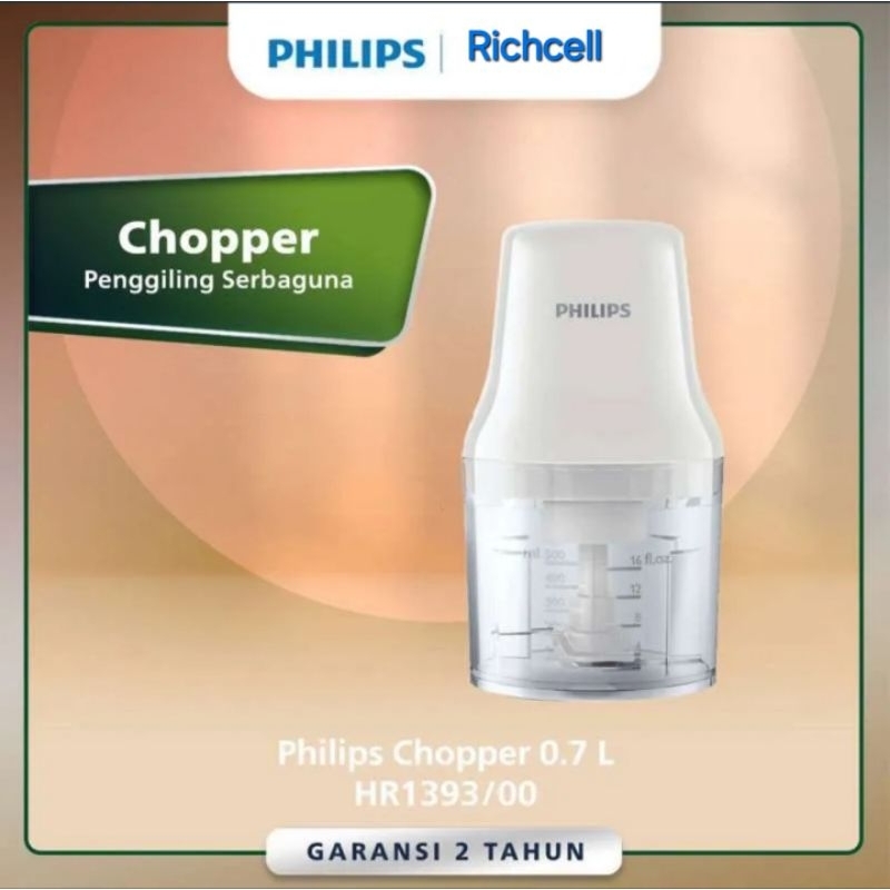Jual Philips Daily Chopper HR 1393 700ml / Chopper Blender Belender ...