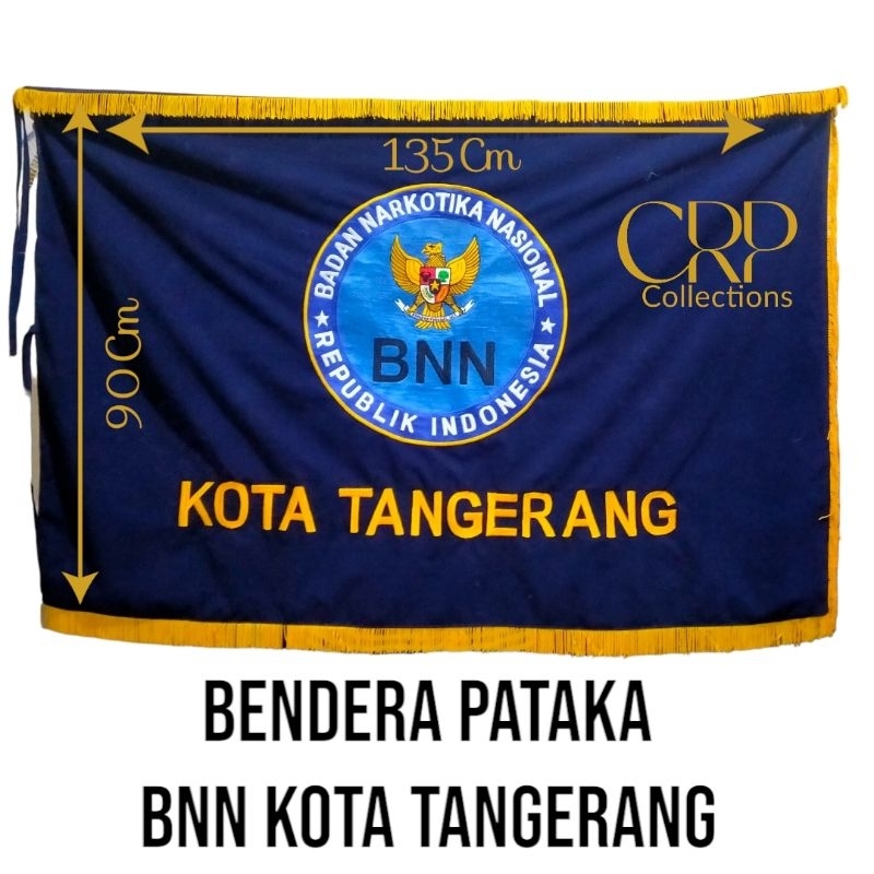Jual Bendera BNN full bordir custom tulisan wilayah | Shopee Indonesia