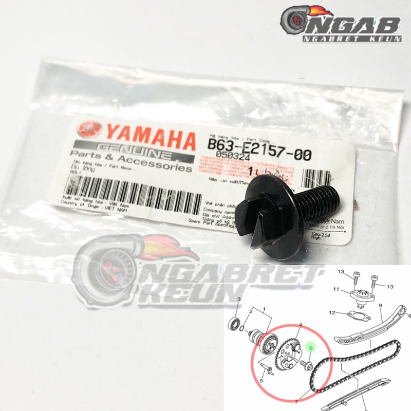 Jual BAUT GIGI SENTRIK RANTAI KETENG AEROX 155 NMAX LEXI R15 VIXION ...