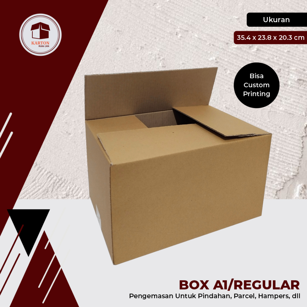 Jual BOX A1/REGULAR UK. 35 x 24 x 20,5 cm (Box AMDK 220ml) - kardus ...