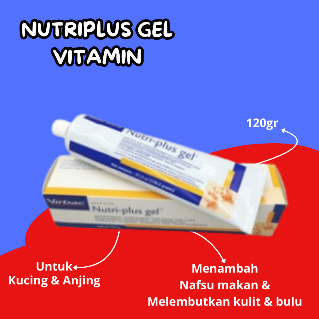 Jual Nutriplus Gel 120gr Original Virbac Freshpack | Shopee Indonesia