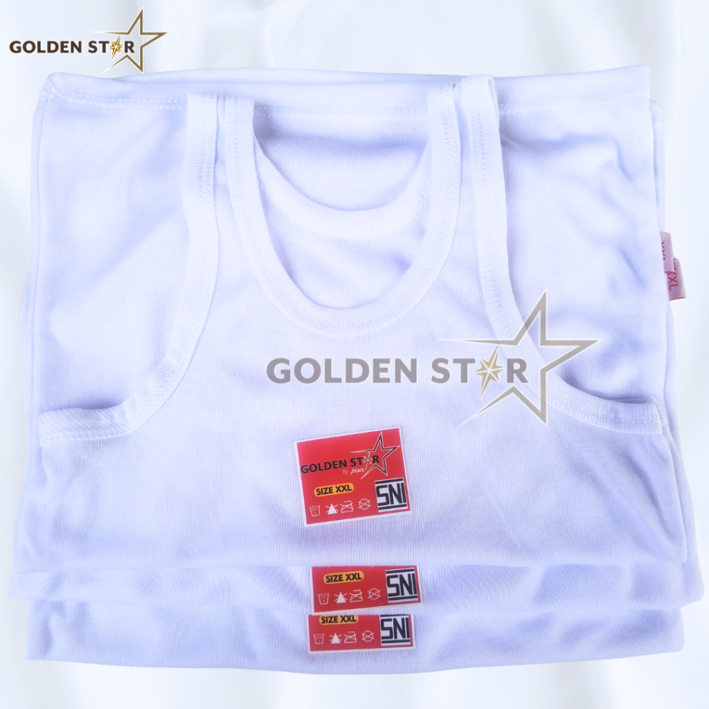 Jual 6 PCS Singlet Anak Warna Putih polos premium Golden Star - Singlet ...