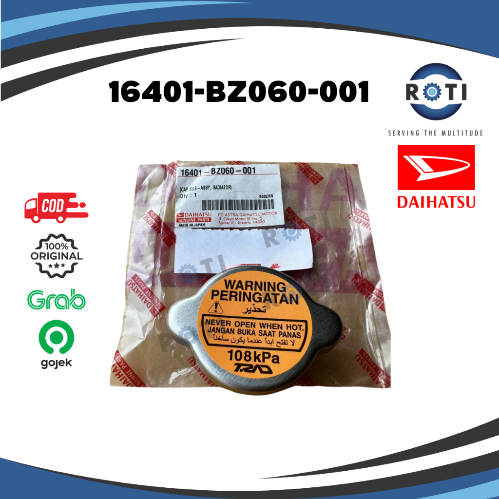 Jual DAIHATSU TUTUP RADIATOR AYLA 1.0 16401-BZ060-001 GENUINE | Shopee ...