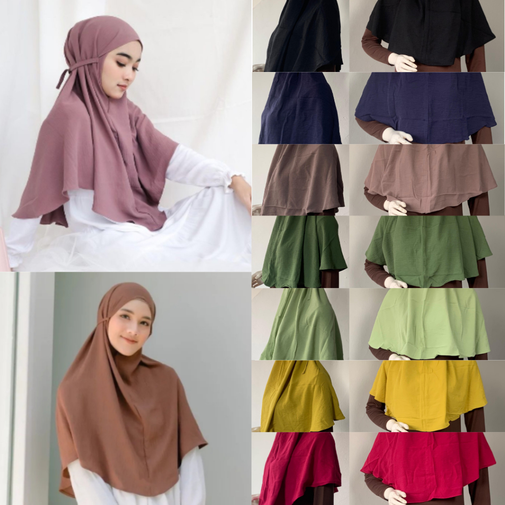 Jual BERGO TALI MARYAM CRINKLE AIRFLOW INSTANT PREMIUM | Shopee Indonesia