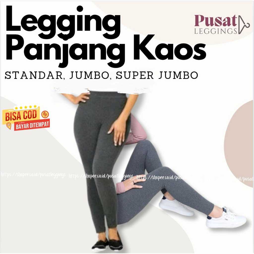 Jual Legging Soft Rayon Kaos L - XXXL / Legging Panjang Bahan Kaos ...