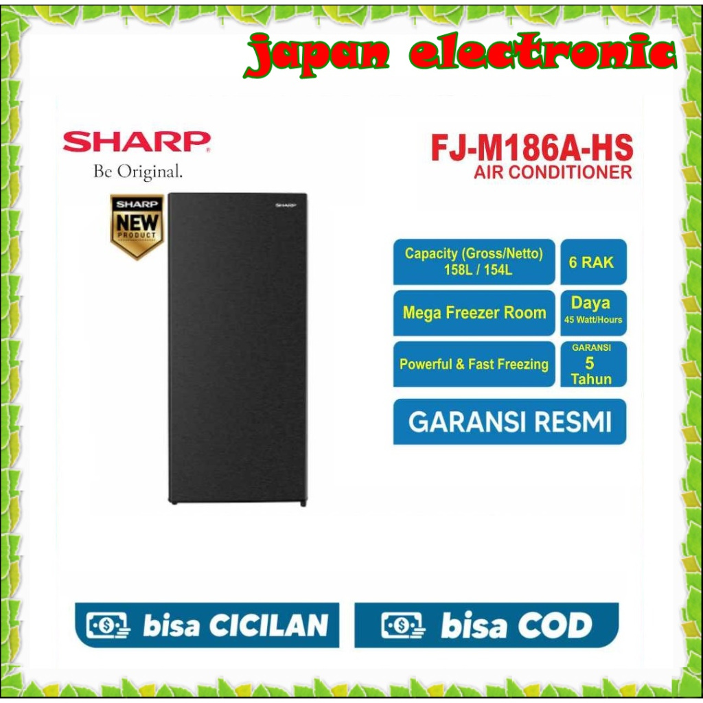 Jual SHARP FREEZER FJM 189 NSS/FJM 186 A-HS FREESER ES BATU ASI DLL ...