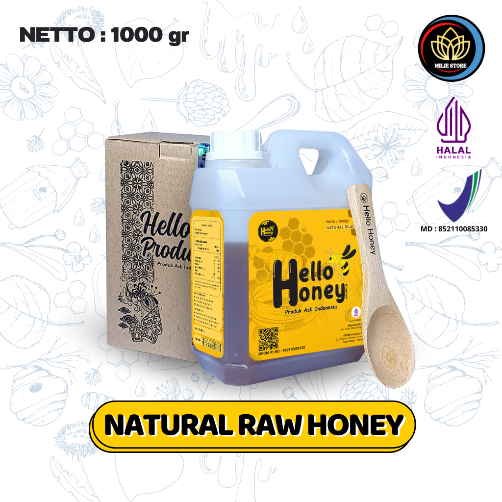 Jual Madu Asli Murni Natural Raw Honey 1 Kg Manis - Hello Honey ...