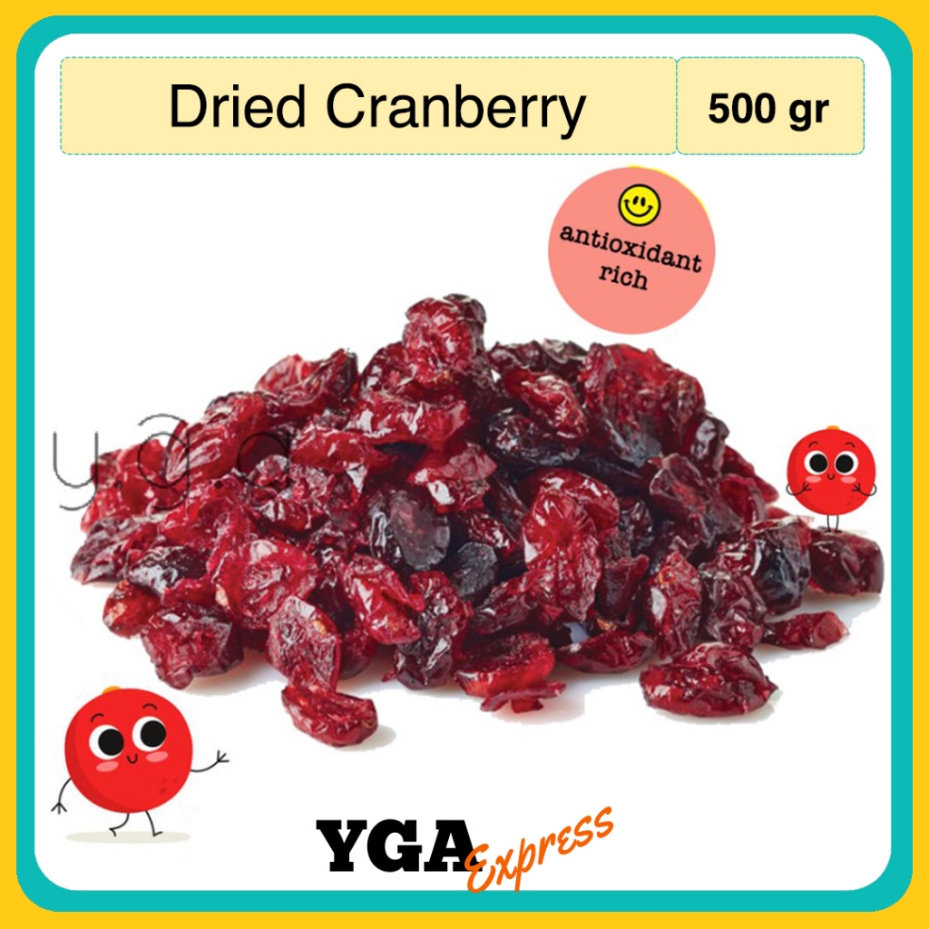 Jual ORGANIC Dried Cranberry 500gr / Cranberry Kering | Shopee Indonesia