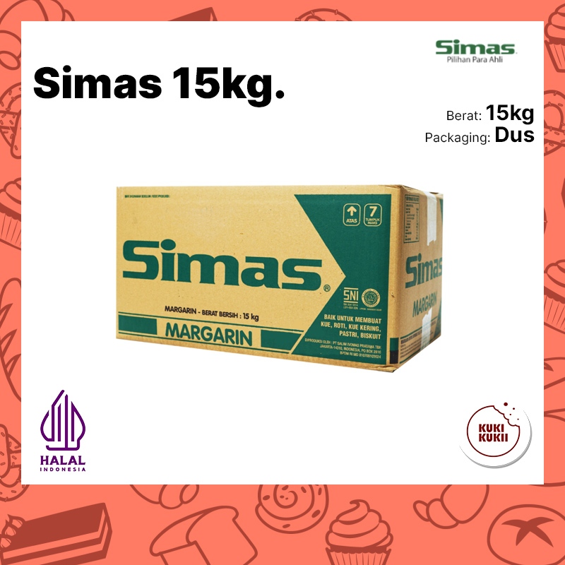 Jual SIMAS Margarine 15 kg | Mentega SIMAS 15kg (1 KARTON) | Shopee ...