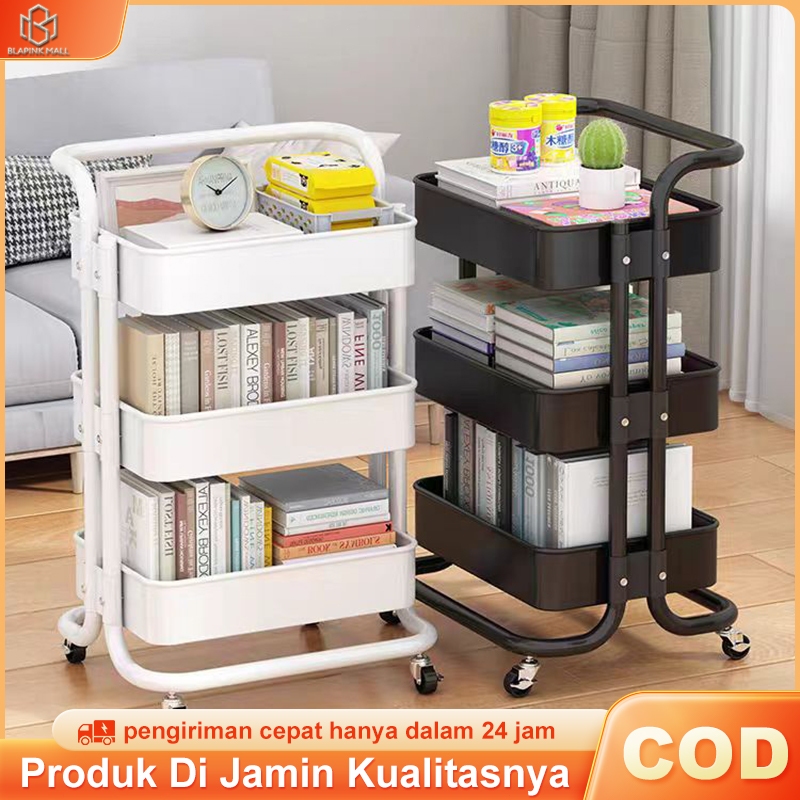 Jual Rak Besi Penyimpanan Rak Susun Serbaguna Rak kamar mandi rak troli Rak Salon Rak ...