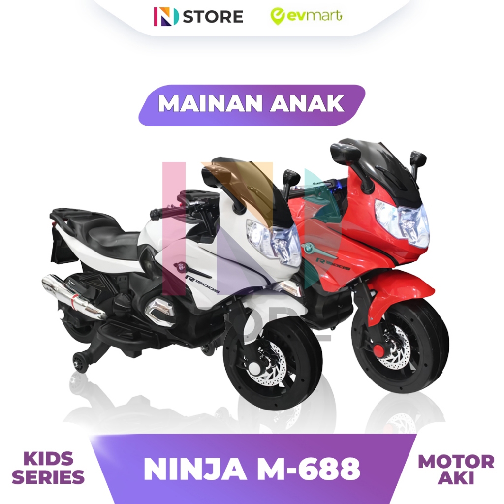 Jual Motor Aki Anak PMB Ninja M-688 Motor Mainan Anak | Shopee Indonesia