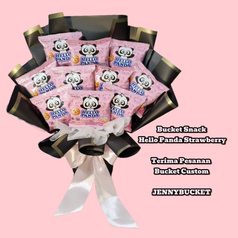 Jual Bucket Snack Hello Panda Strawberry | Shopee Indonesia