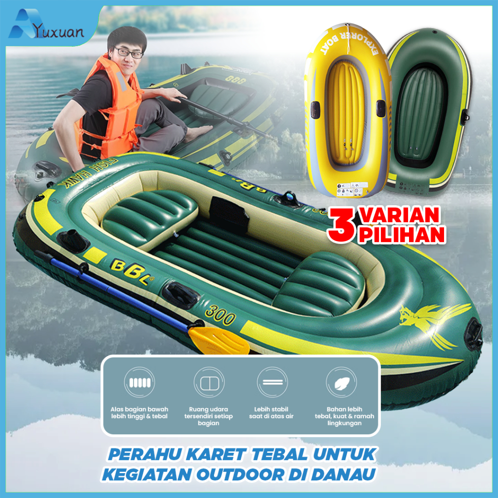 Jual Perahu Karet Arum Jeram Inflatable Boat / Kapal Air GRATIS DAYUNG ...