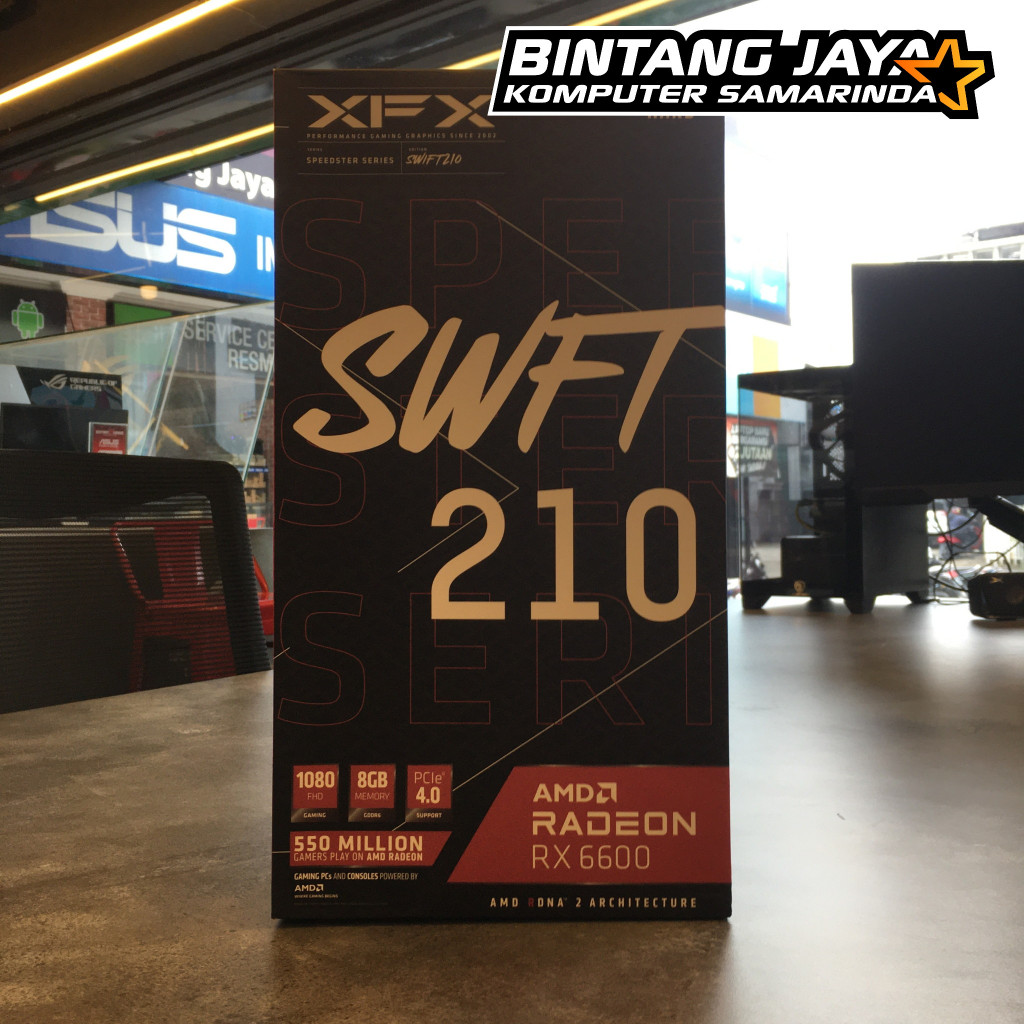 Jual VGA Graphic Card XFX SWFT 210 AMD Radeon RX 6600 8GB GDDR6 HDMI ...