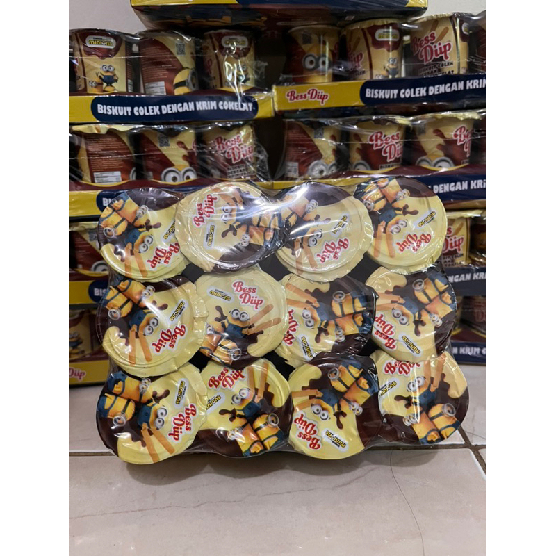 Jual Bess Diip Minions Chocolate Snack Mini Coklat Biskuit Biscuit ...