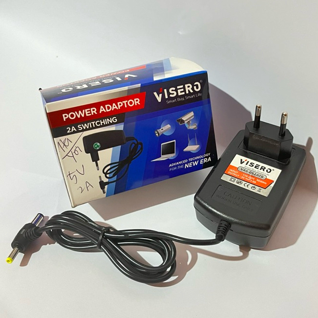 Jual Power Adapter 5V 2A 2 Pin Power Adaptor / Charger Universal CCTV ...