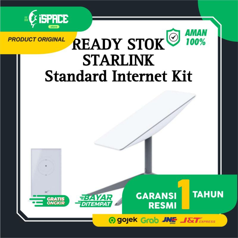 Jual STARLINK Standard Internet Kit SatelliteAntenna & WiFi Router Kit ...