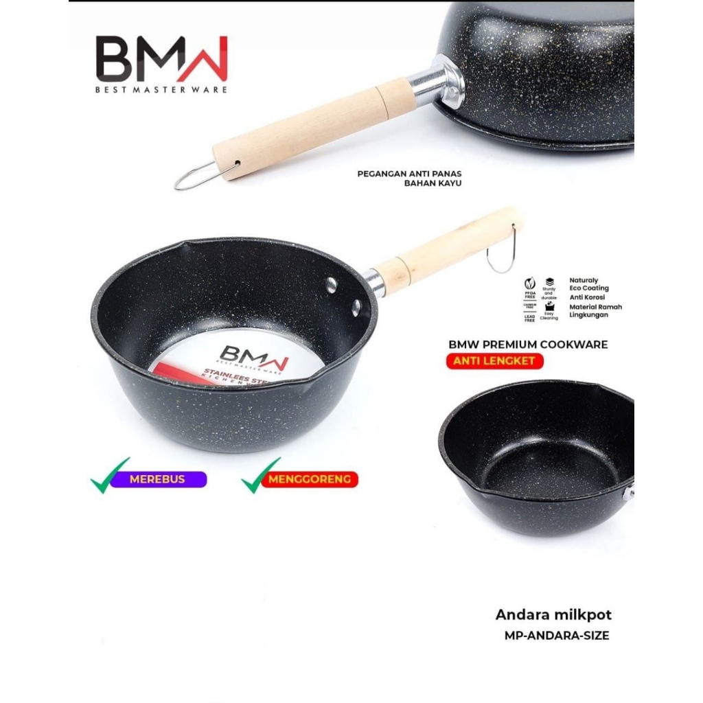 Jual Panci Susu Rebus 18cm / Panci Anti Lengket / Panci Mie Indomie ...