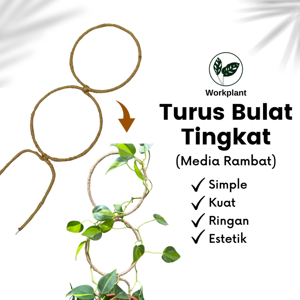 Jual Workplant - Turus Bulat Tingkat Rambatan Tanaman Hias Tali Rami ...