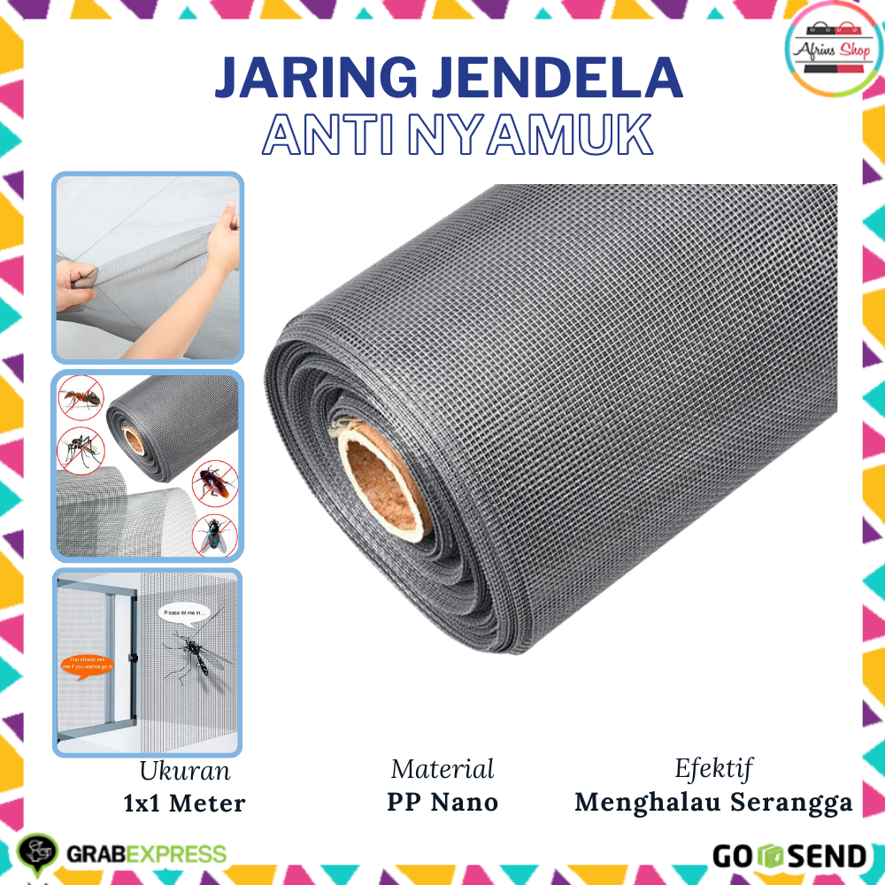 Jual Jaring Jendela Anti Nyamuk 1x1 Meter | Shopee Indonesia