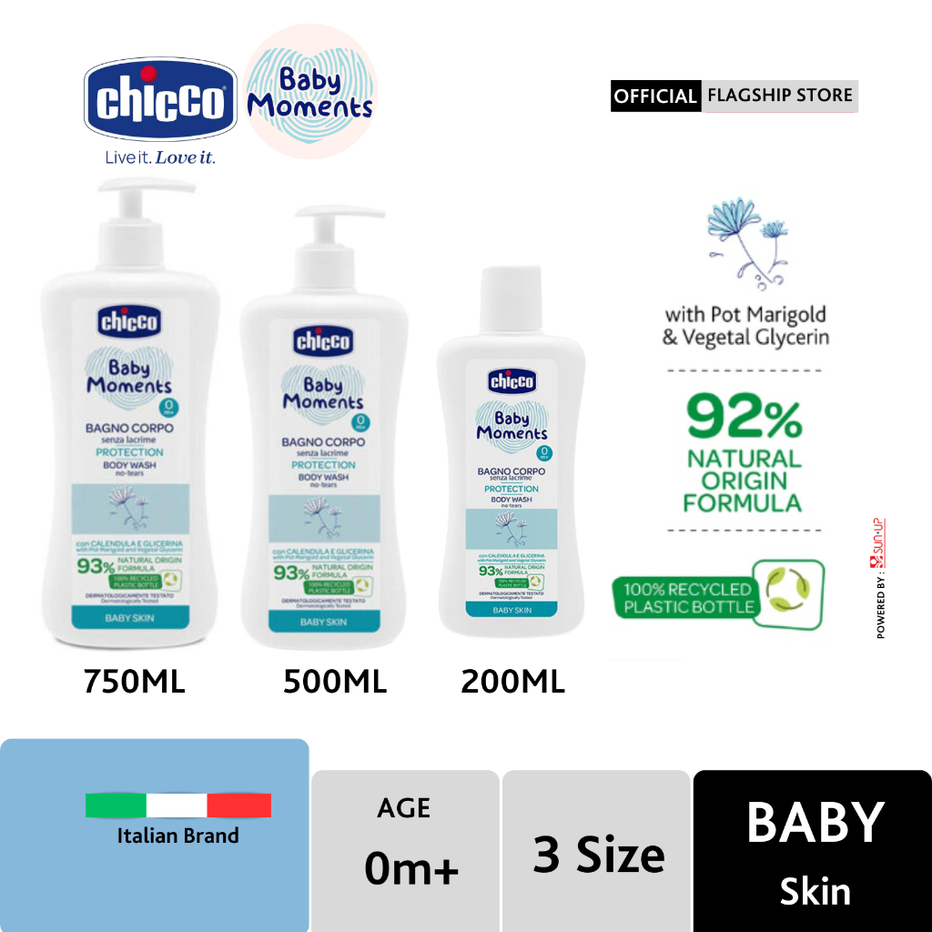 Jual Chicco Baby Moments No Tears Body Wash Protection Baby Skin ...