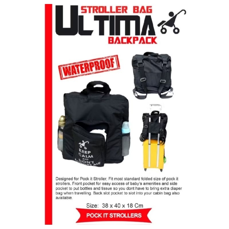 Jual Backpack POCK IT STROLLERS ultima (tas stroller pockit) | Shopee ...