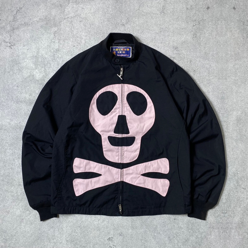 Jual Beams japan x mighty mac skull bones workjaket | Shopee Indonesia