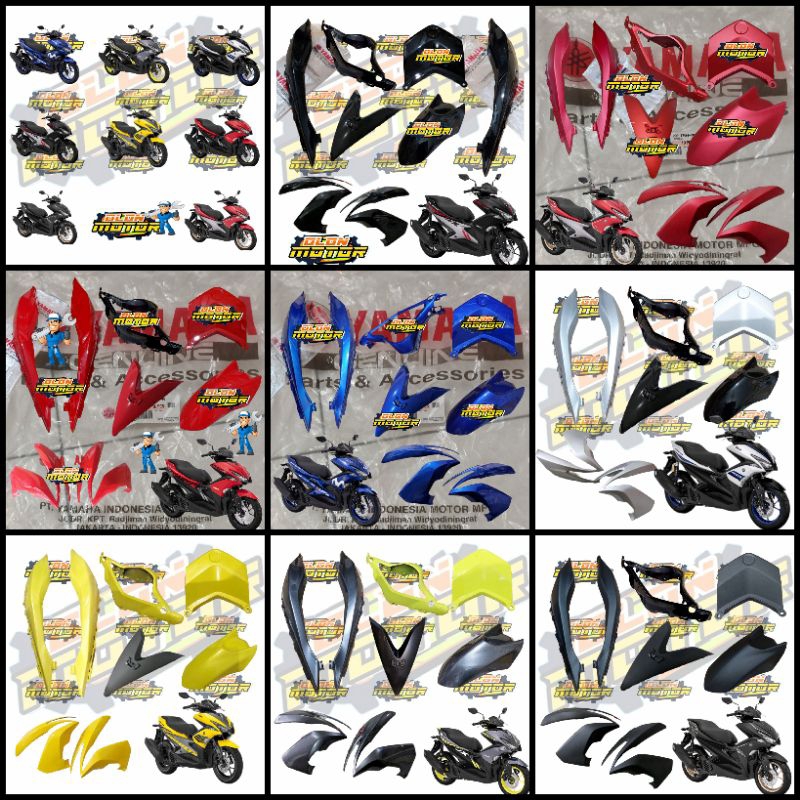 Jual PAKET FULL BODY AEROX OLD/LAMA 155 ORIGINAL 100% YAMAHA | Shopee ...
