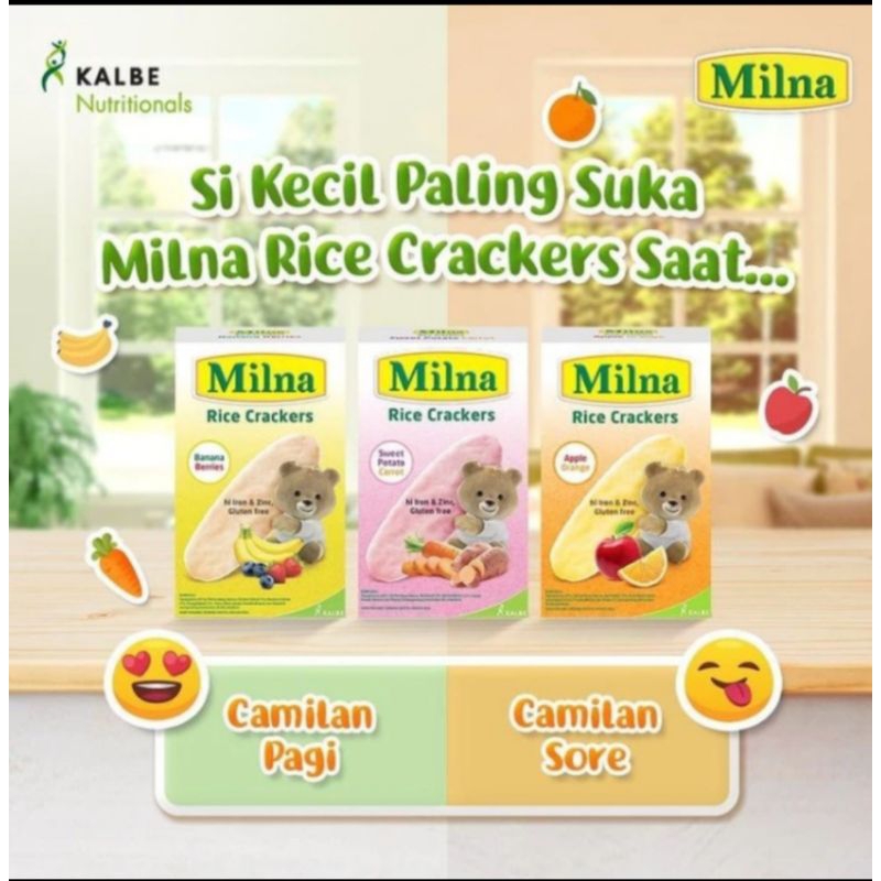 Jual Milna Rice Crackers Box 20gr Semua Rasa | Shopee Indonesia
