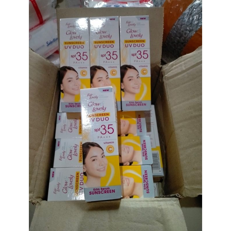 Jual FAIR LOVELY SUNSCREEN spf35 20gr kuning dan pink | Shopee Indonesia