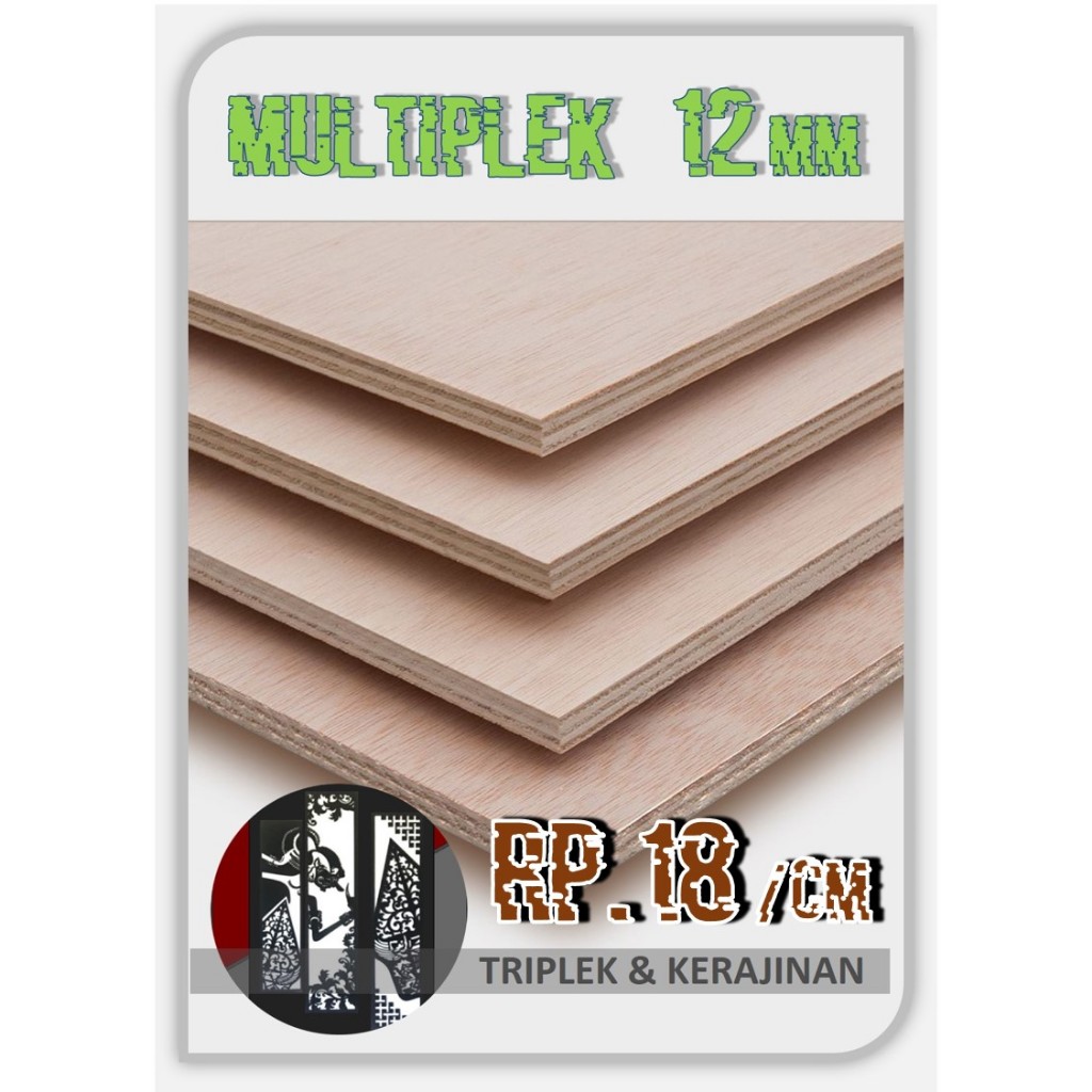 Jual Triplek 12mm Custom Harga Rp18 /cm2 (BACA Cara Ordernya Dideskripsi) Multiplek Plywood 12 ...