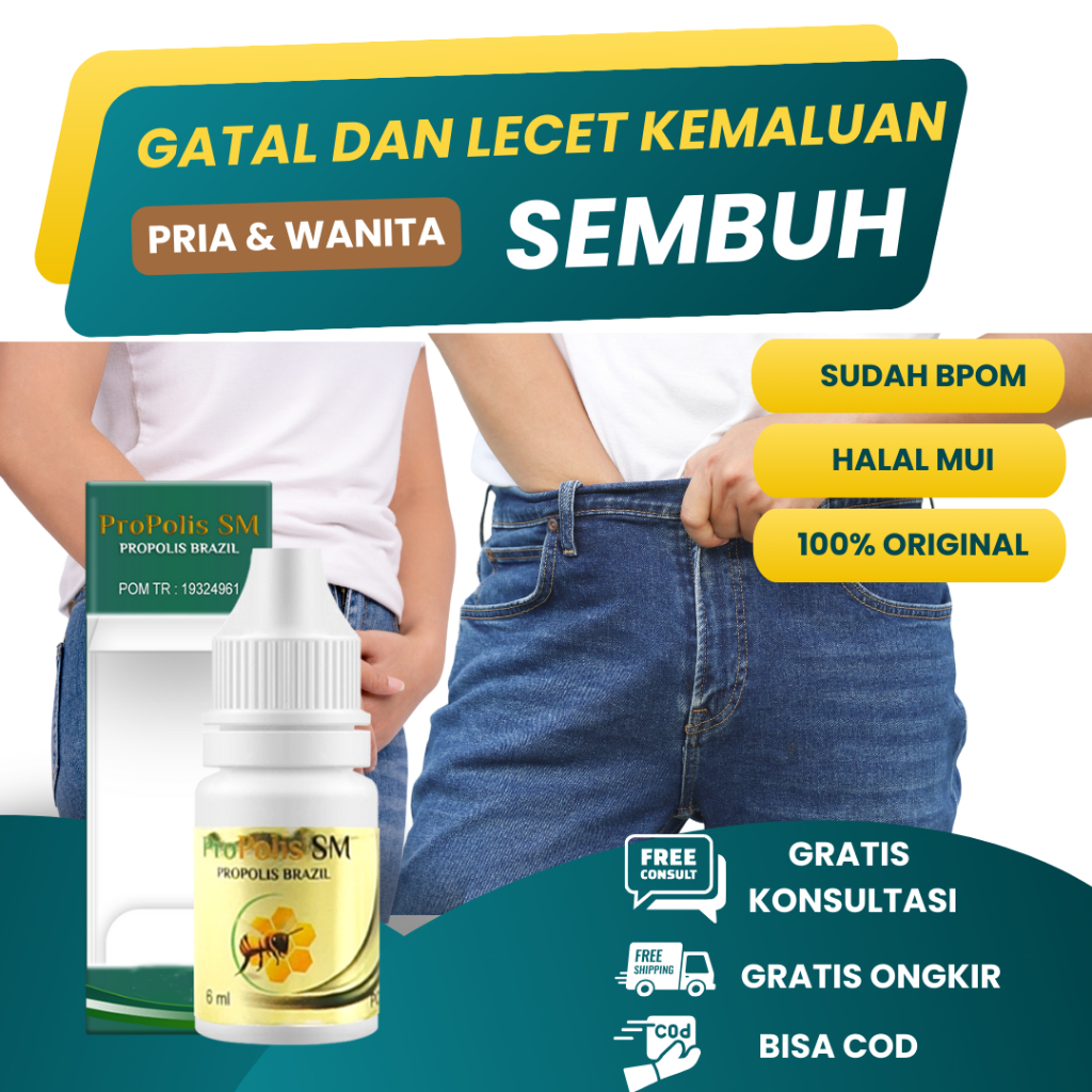 Jual Obat Gatal Dan Lecet Kemaluan Pria Dan Wanita Bintik Merah Dan Gatal Propolis Sm Brazil 100 ...