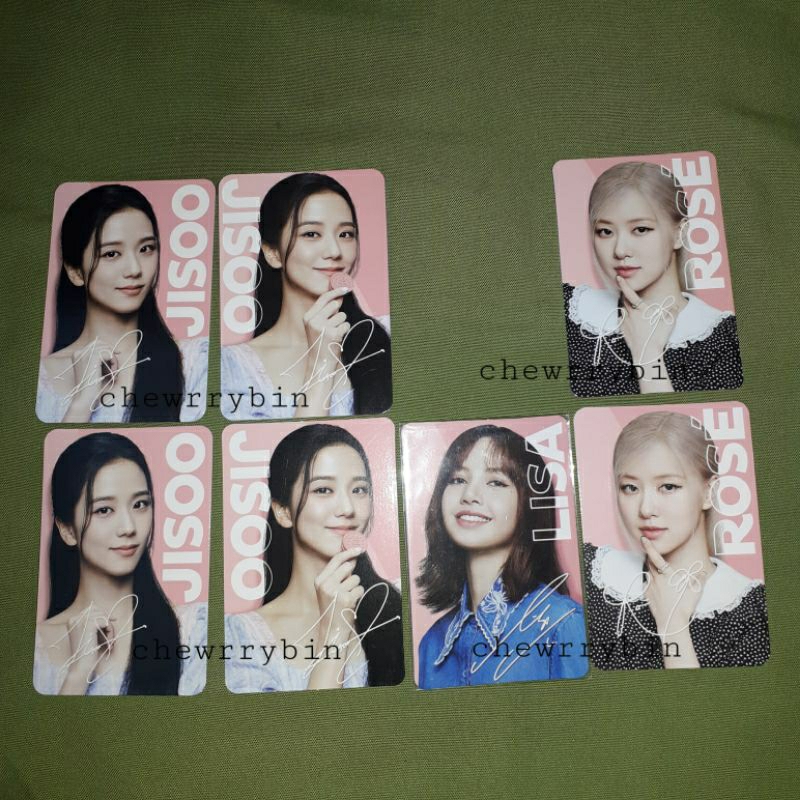 Jual BLACKPINK LISA JISOO ROSE OREO PHOTOCARD PC | Shopee Indonesia